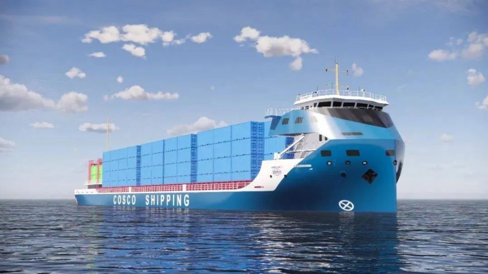 Containerschiff aus China fährt vollelektrisch - Schiffe